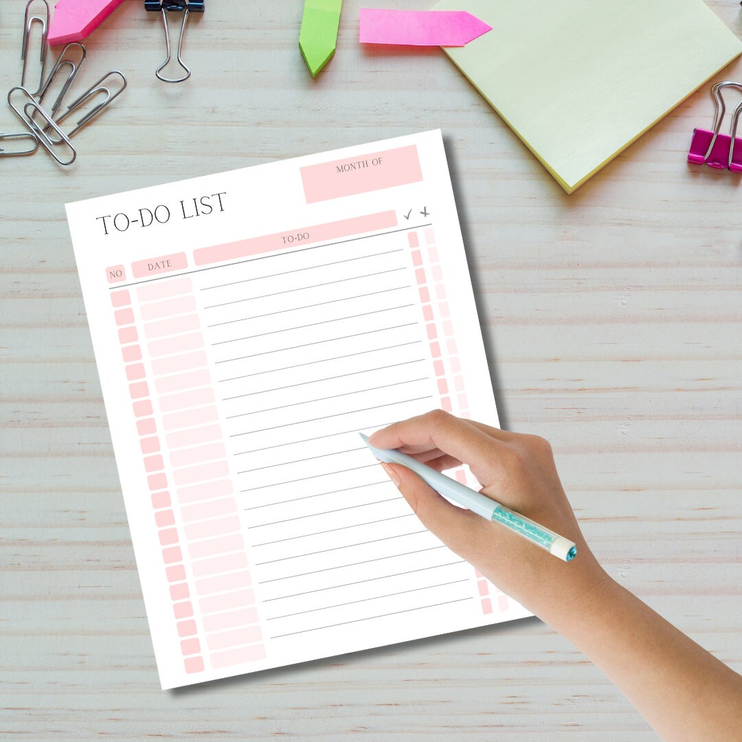 To Do Checklist Printable Template, Priority Planner, Task List ...