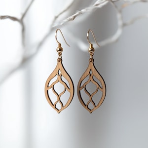 Tree Wood Earring Svg Laser Cut File Digital Download - Etsy