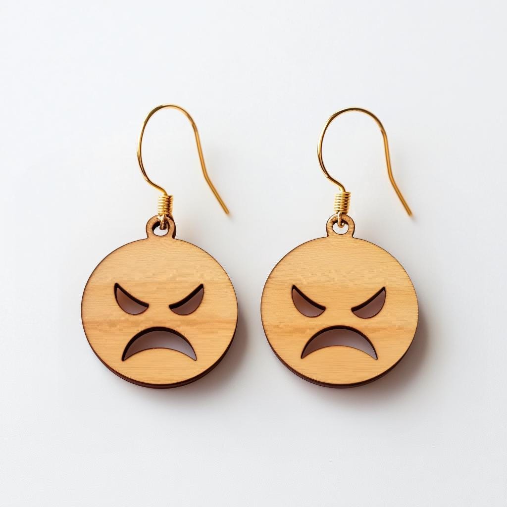 Emoji Bundle 10 Wood Earring Svg Laser Cut File Digital Download - Etsy