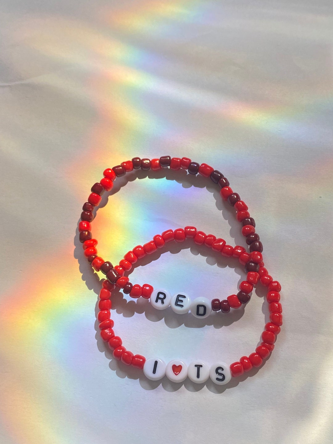 The Red Duo Taylor Swift Friendship Bracelets - Etsy