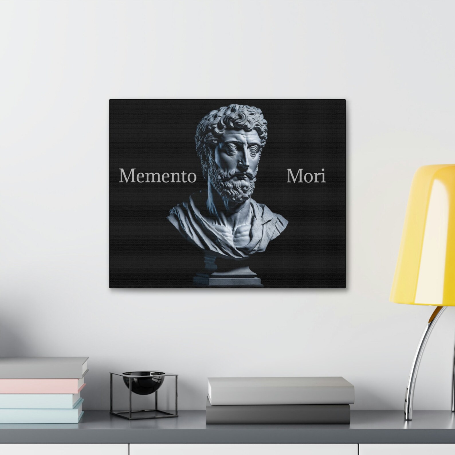 Memento Mori - Minimalist Marcus Aurelius Stoic Quote Canvas, Stoicism ...