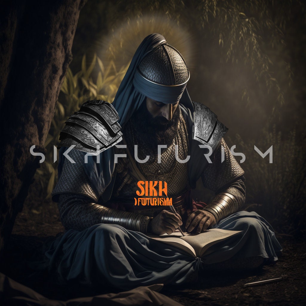 Guru Gobind Singh Ji Writing the Zafarnama | 10th Guru of the Sikhs ...