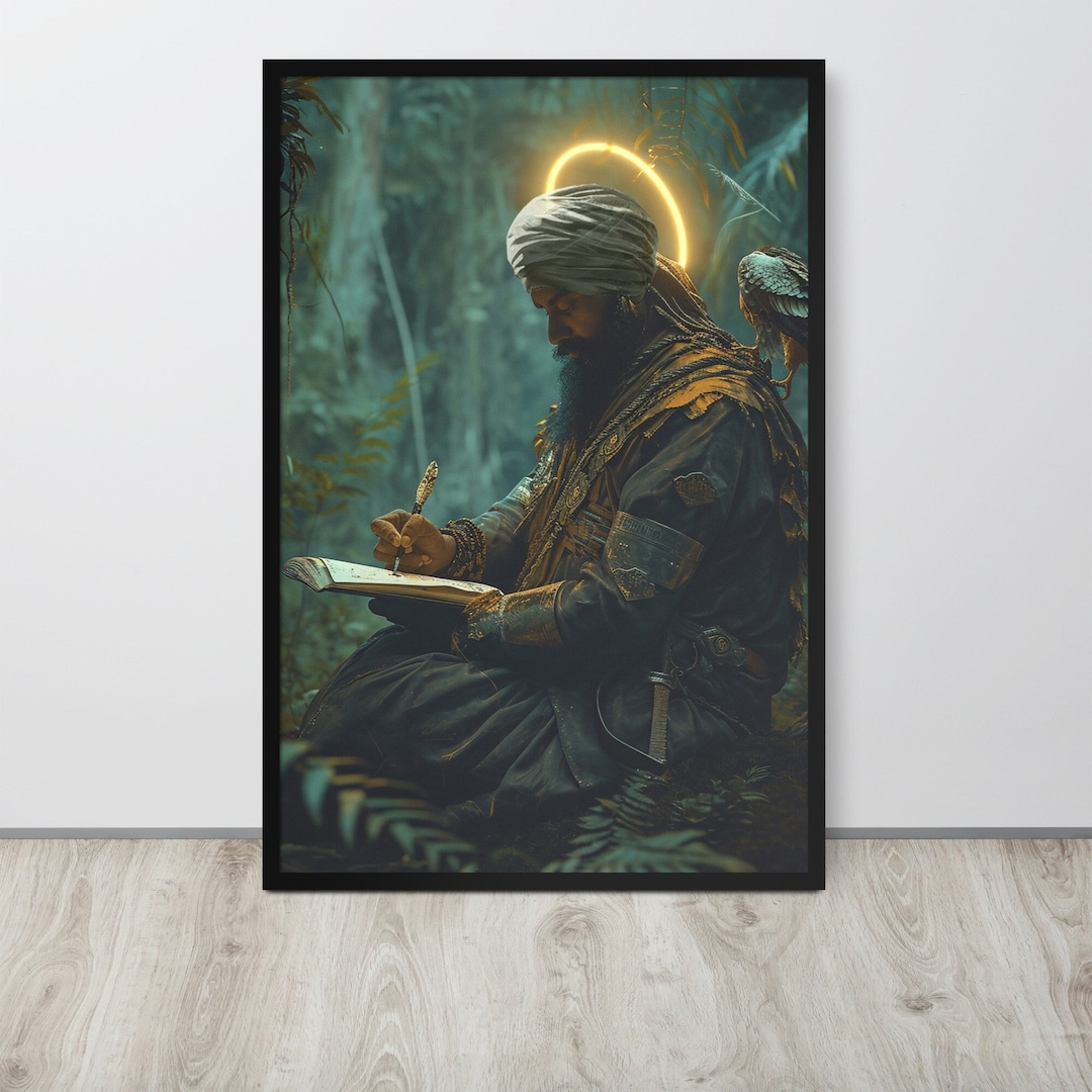 Guru Gobind Singh Ji Writing the Zafarnama | 10th Guru of the Sikhs ...