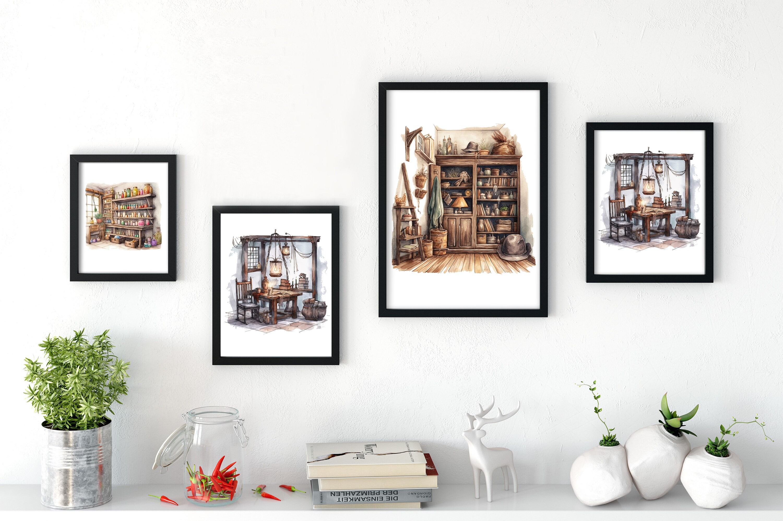 15 Cozy Witchcraft Rooms Interiors - Witchy Bedrooms, Kitchen and Witch ...