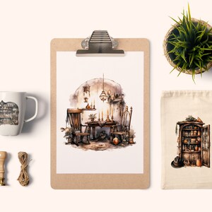 15 Cozy Witchcraft Rooms Interiors - Witchy Bedrooms, Kitchen and Witch ...