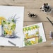 40 Summer Lemonade Watercolor High Resolution PNG Clipart Set, Instant ...