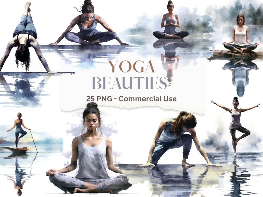 25 Yoga Beauties , Girl Yoga Poses & Asanas Clipart Collection ...