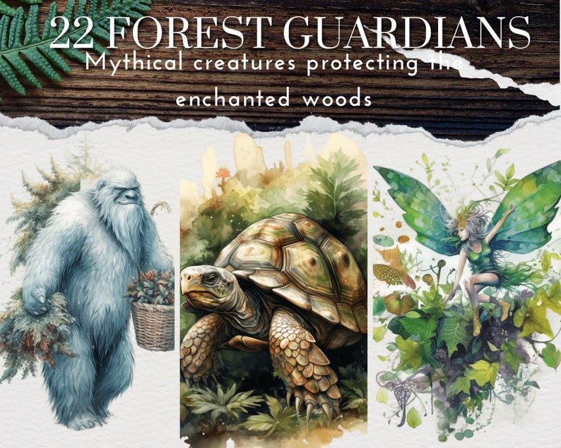 Magical Enchanted Forest Guardians PNG, Fantasy Fairy Forest Clipart ...