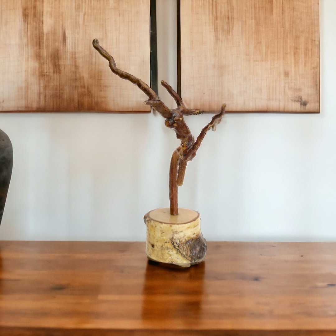 Handcrafted Abstract Tree Sculpture Unique Home Decor Art Student-made ...