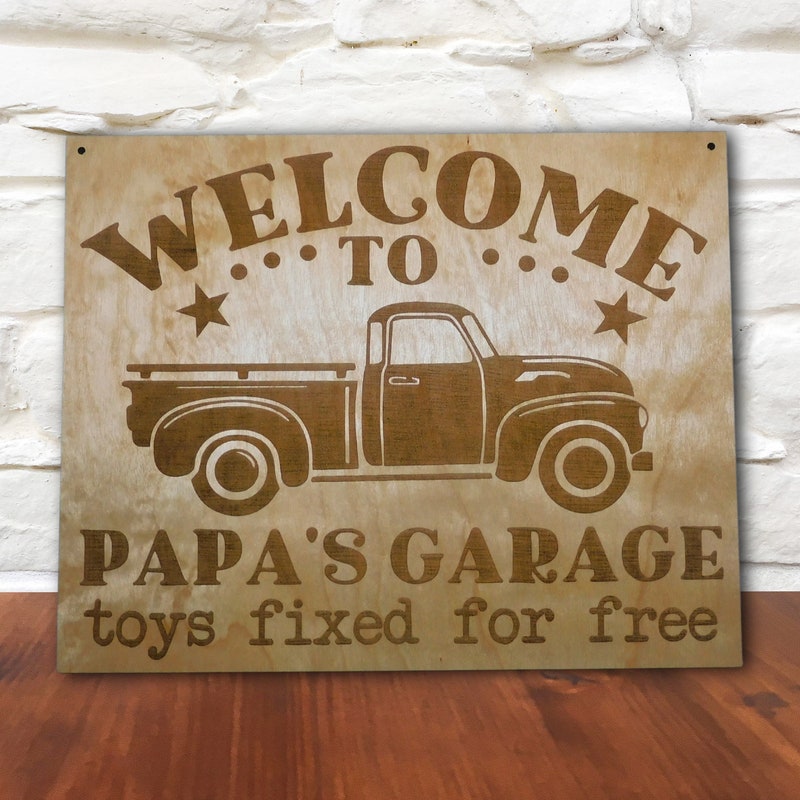 Wood Garage Sign - Etsy