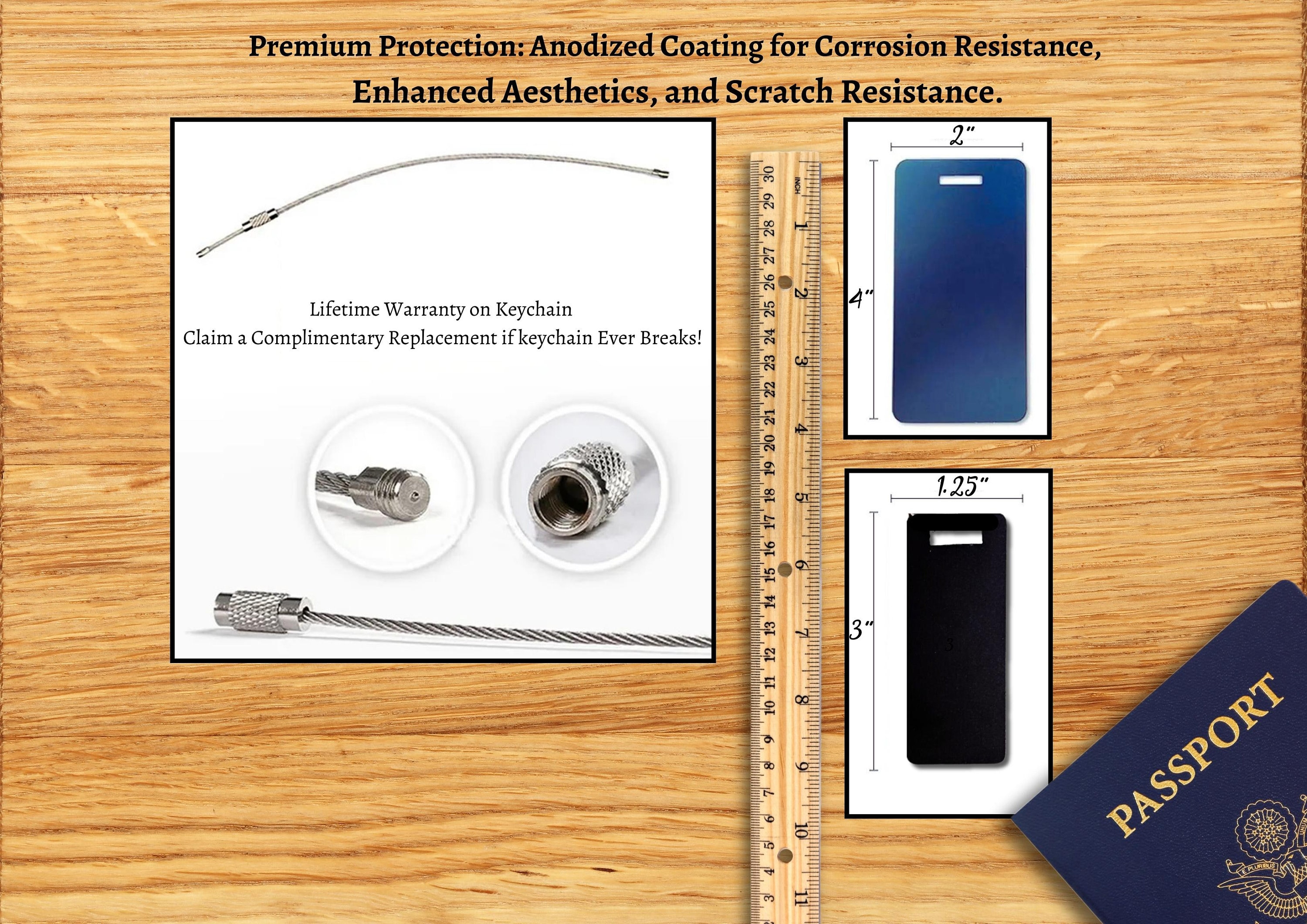 Engraved Aluminum Tag Personalized Metal Luggage Tag Travel - Etsy