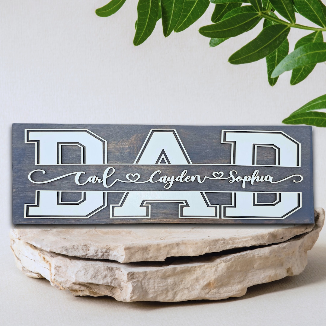 Personalized Gifts for Dad, 3D Dad Sign, Fathers Day Gifts From ...