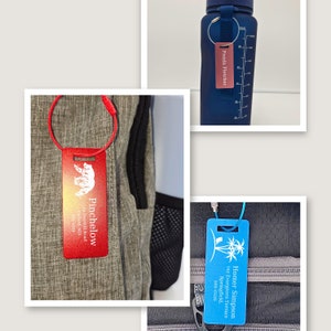 Engraved Aluminum Tag, Personalized Metal Luggage Tag, Travel Gift, Bag ...