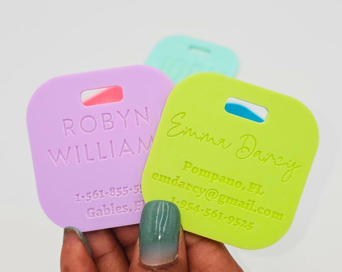 Daisy Backpack Tags Personalized, Luggage Tag, Bag Tags, Name Tag for ...