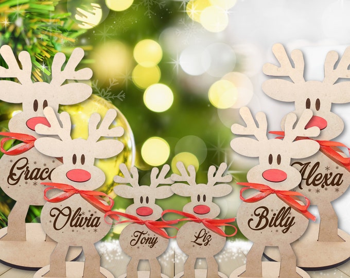 Christmas Freestanding Reindeer, Christmas Decor, Reindeer Gifts ...