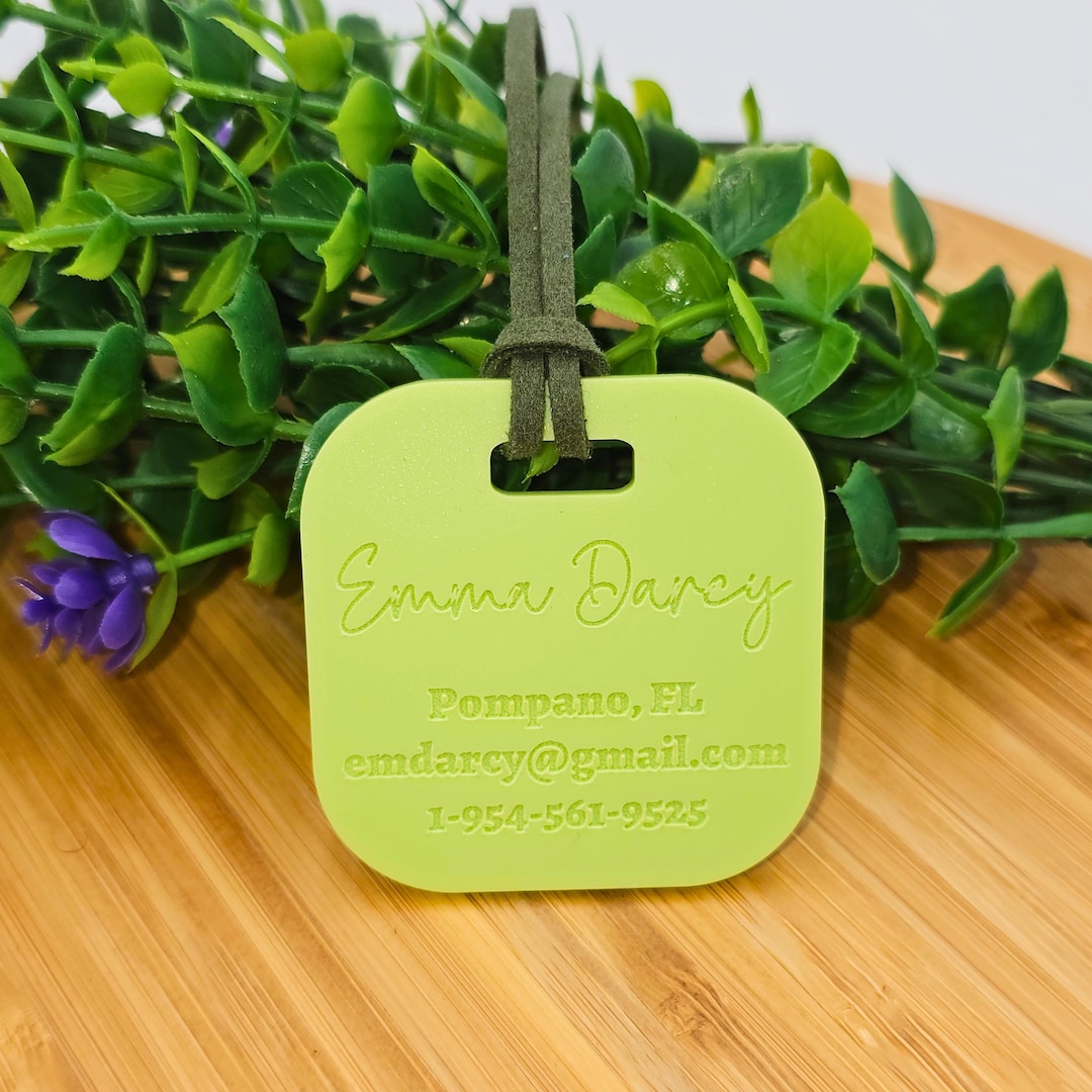 Personalized Acrylic Luggage Tag, Travel Gift, Bag ID, Custom Images ...