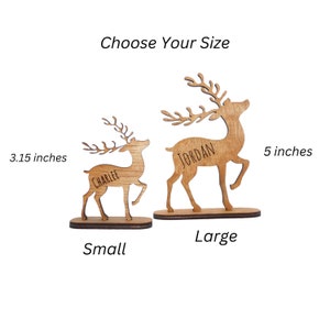 Christmas Place Name, Personalised Reindeer Decorations Stag Place Name ...