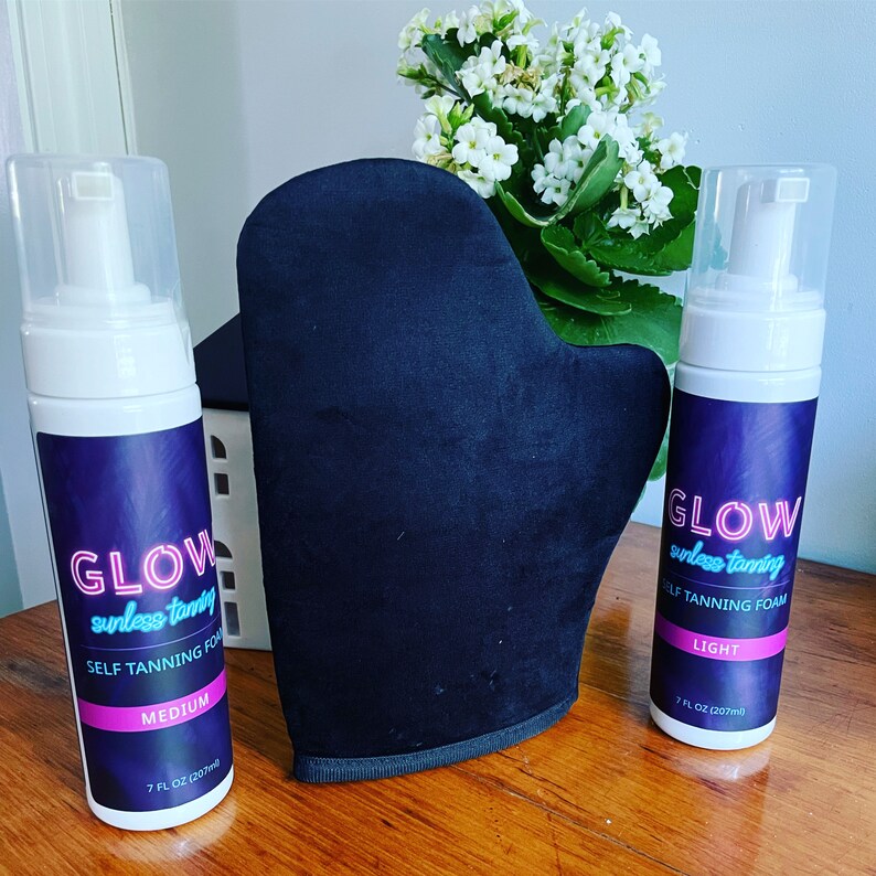 Self Tanning Foam With Self Tanning Mitt - Etsy