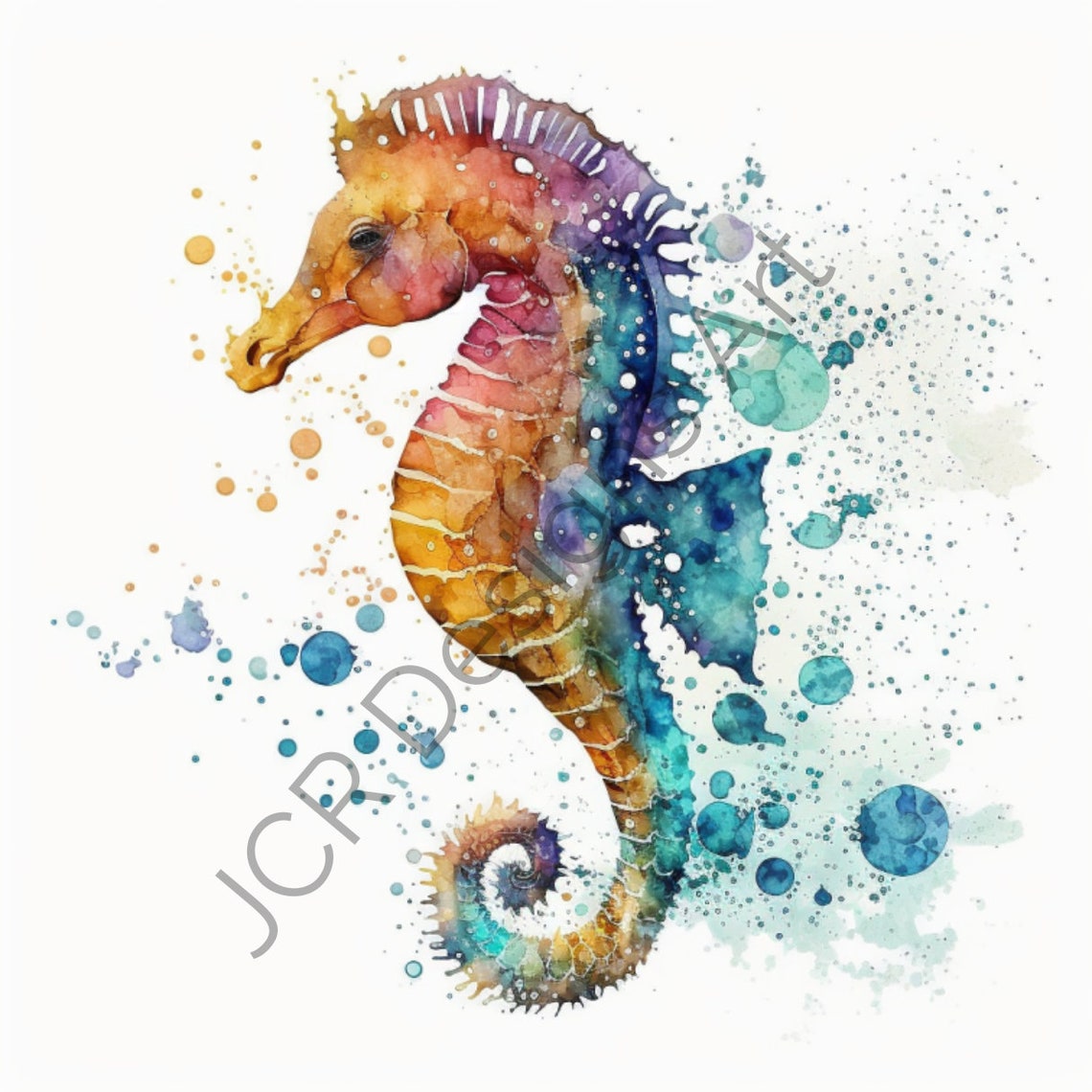 20 Sea Animals Mix Cliparts, Bundle, Watercolor Clipart, Pngs ...