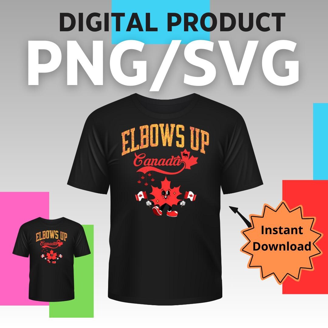 Elbows up Canada PNG SVG, Canadian Hockey Culture , Proud Canadian PNG ...