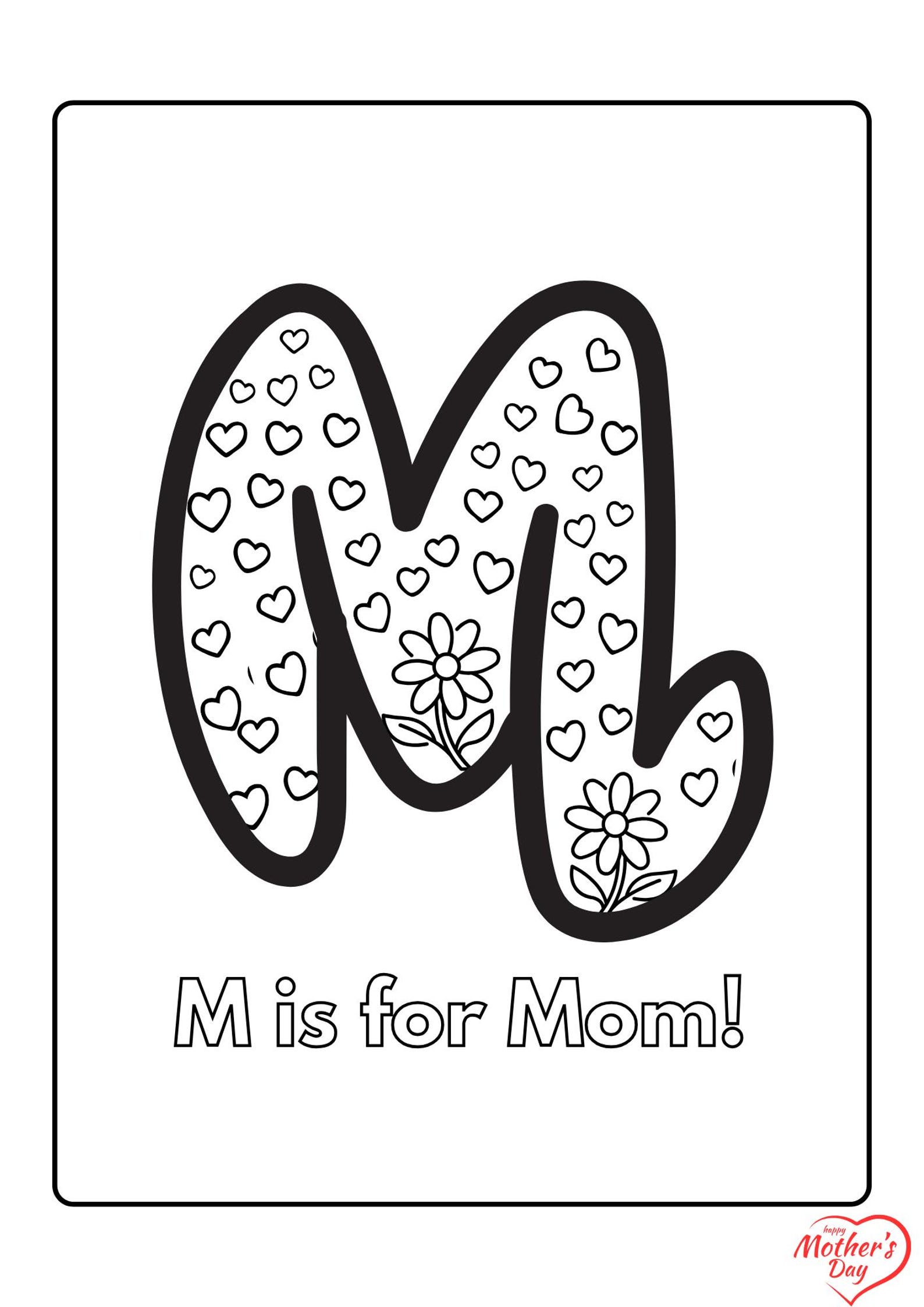 Printable Mother's Day Coloring Book | Sunday School & Homeschool ...
