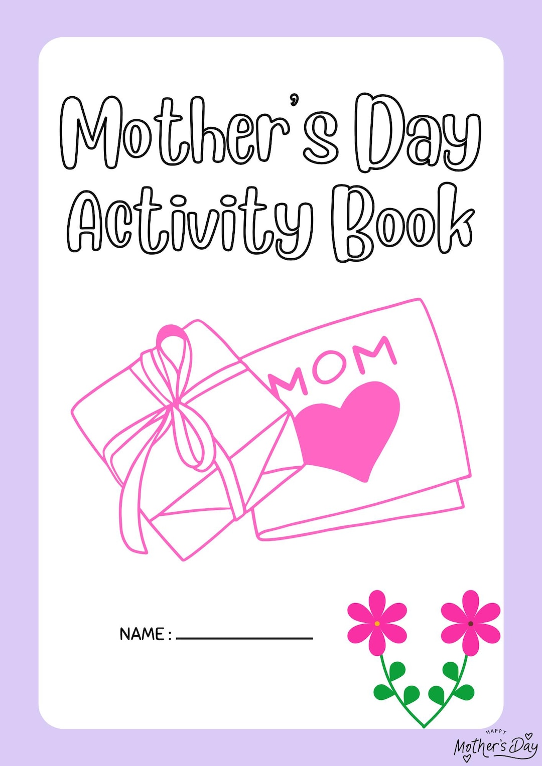 EDITABLE Kids Mother's Day Coloring Activity,printable Mother's Day ...
