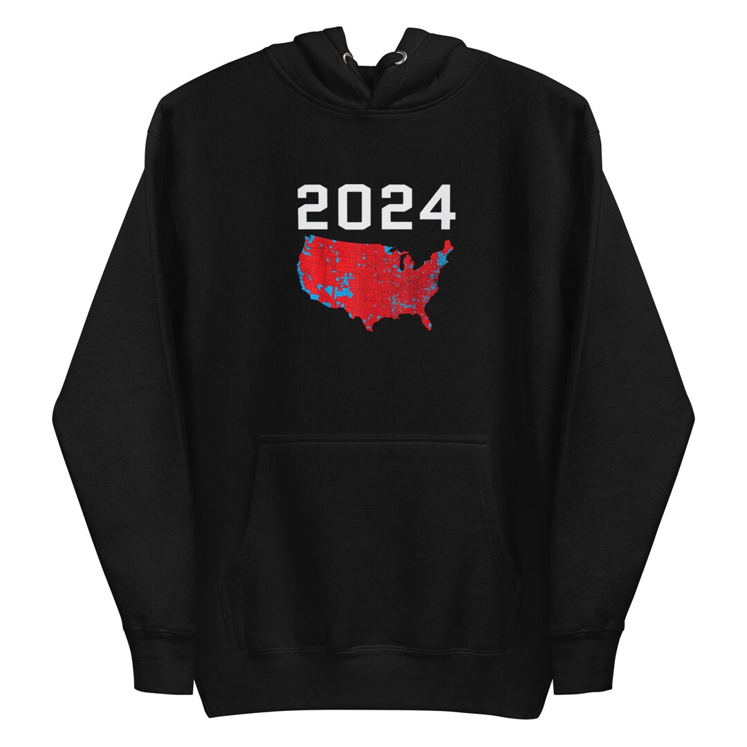 Election Result Map Shirt,red Wave Map of USA in the 2024 Presidential ...