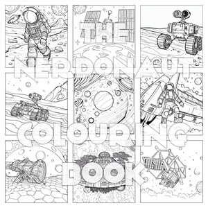 20 Space Colouring Pages for Little Geeks and Space Explorers (instant ...