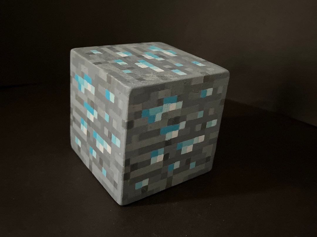 Mining Game Wooden Diamond Block Mining Game Handmade Wooden - Etsy