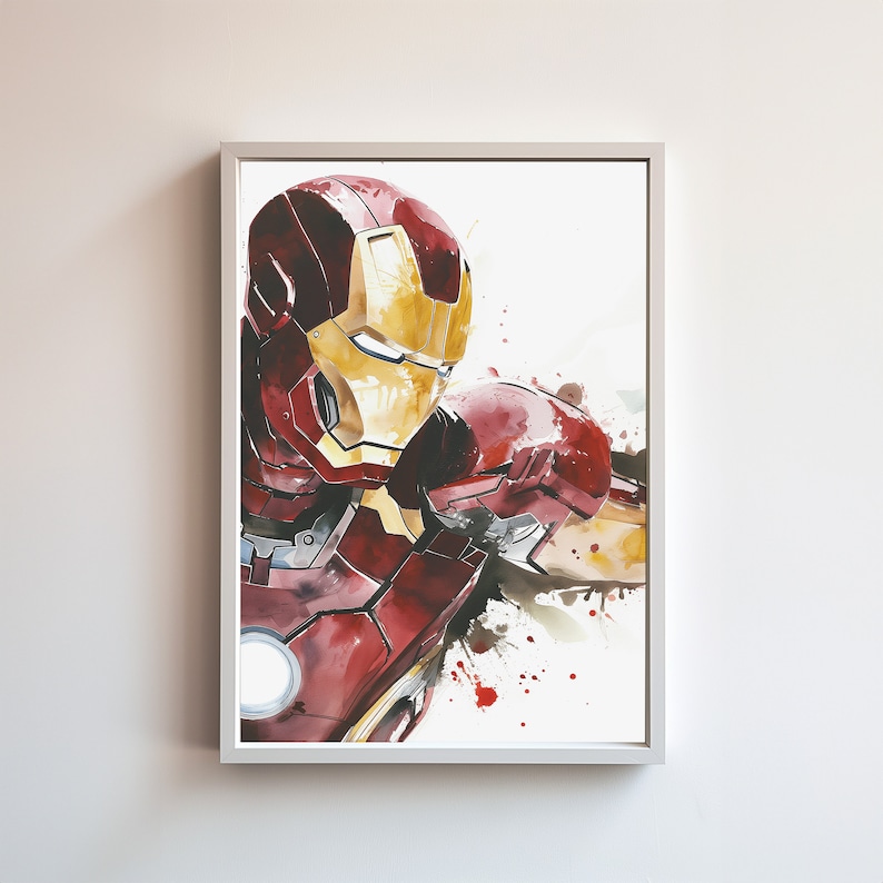 Superhero Digital Art Print, Comic Book Wall Art, Set of 3, Boys ...