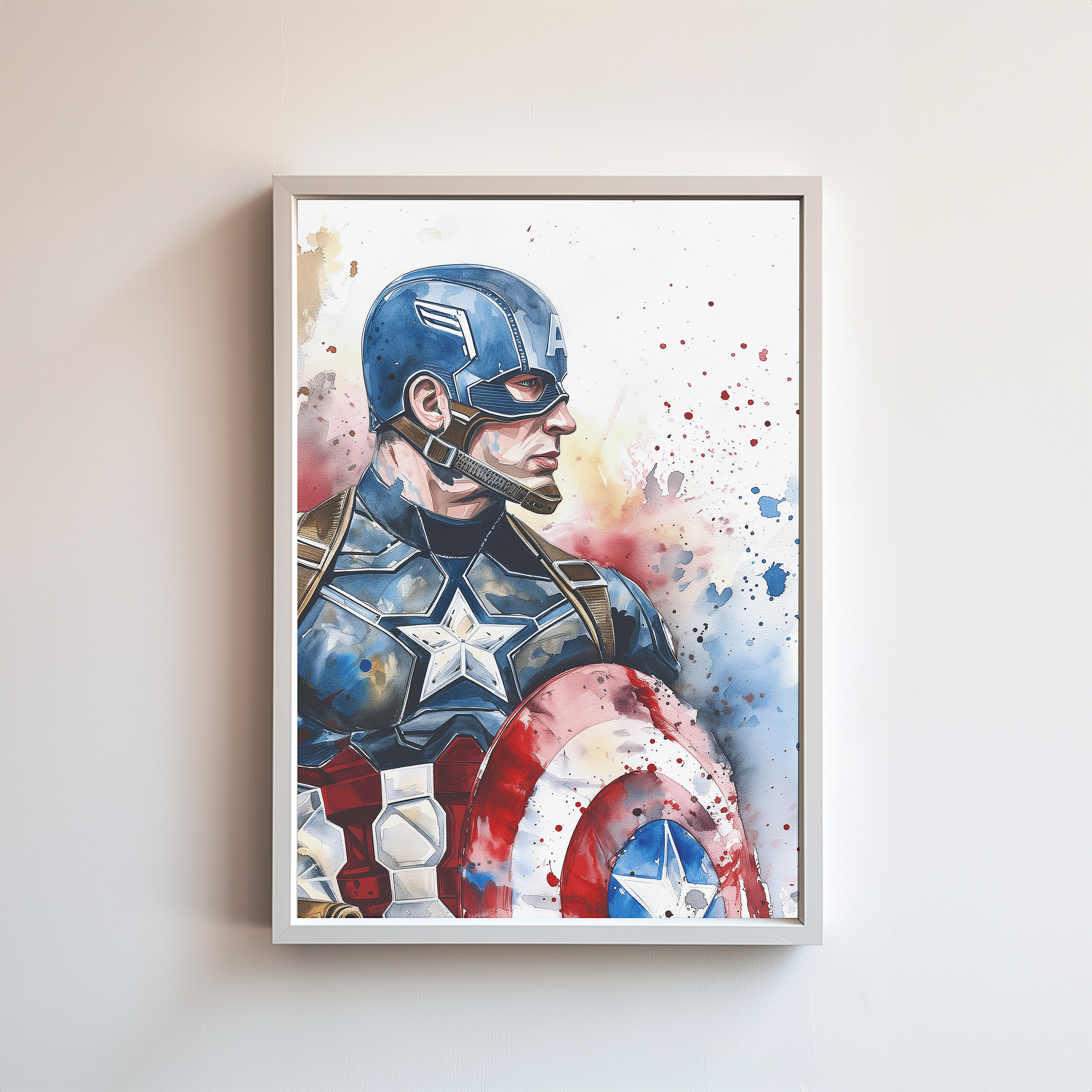 Superhero Digital Art Print, Comic Book Wall Art, Set of 3, Boys ...