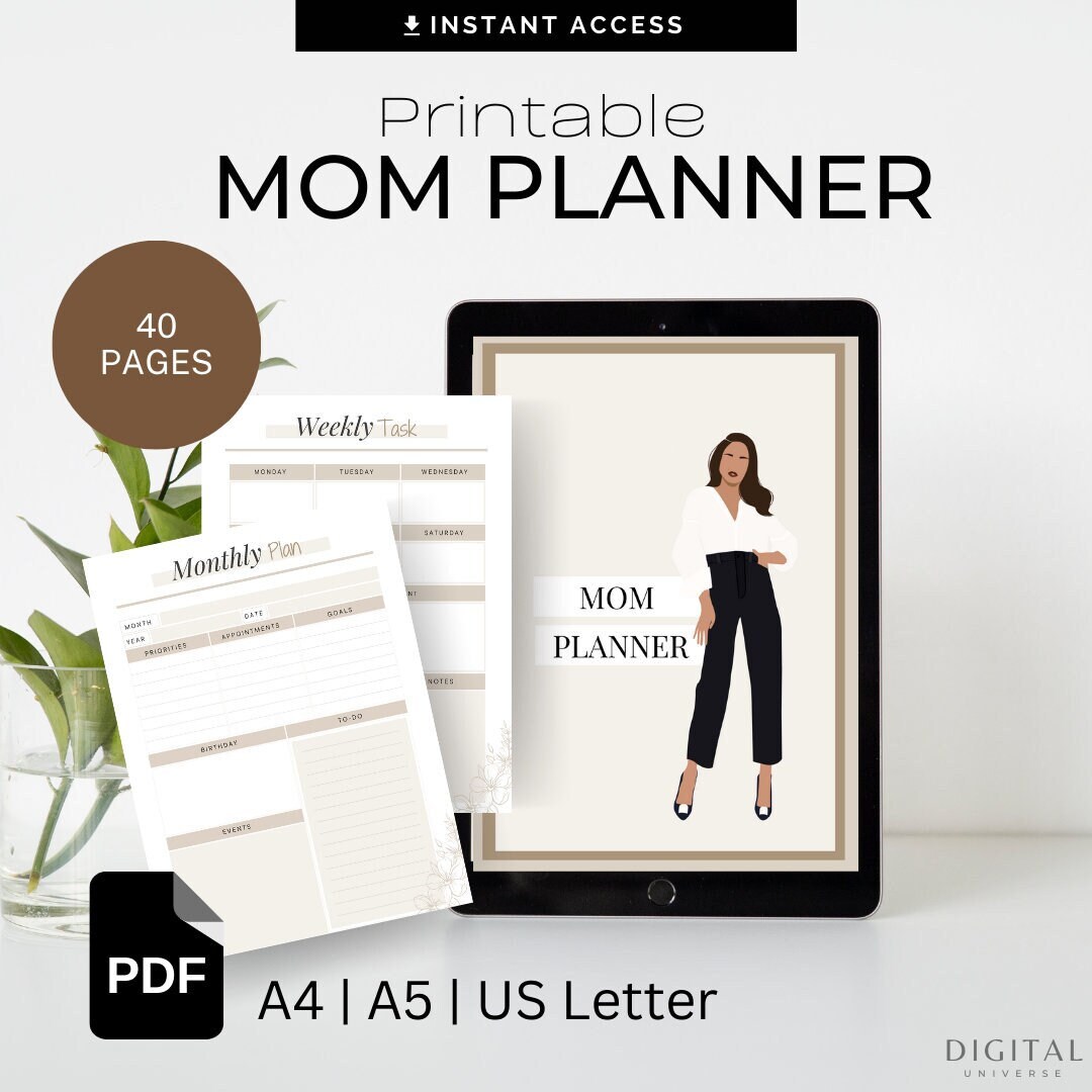 Printable Mom Planner | Mom Planner | Best Mom Planners | 2023 ...