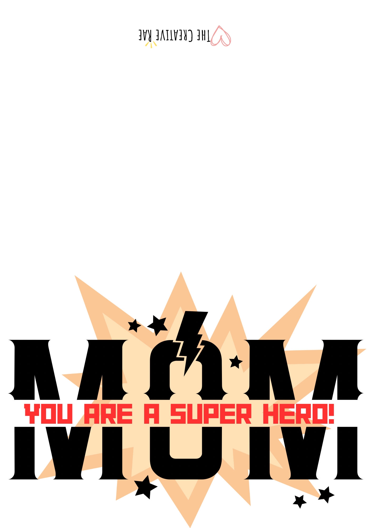 Mom is a Super Hero Printable Mothers Day Card / Comic Theme / Super ...