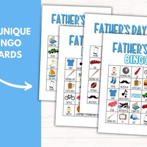 Fathers Day Bingo Bundle Printable | Unique Bingo Cards | Dad ...
