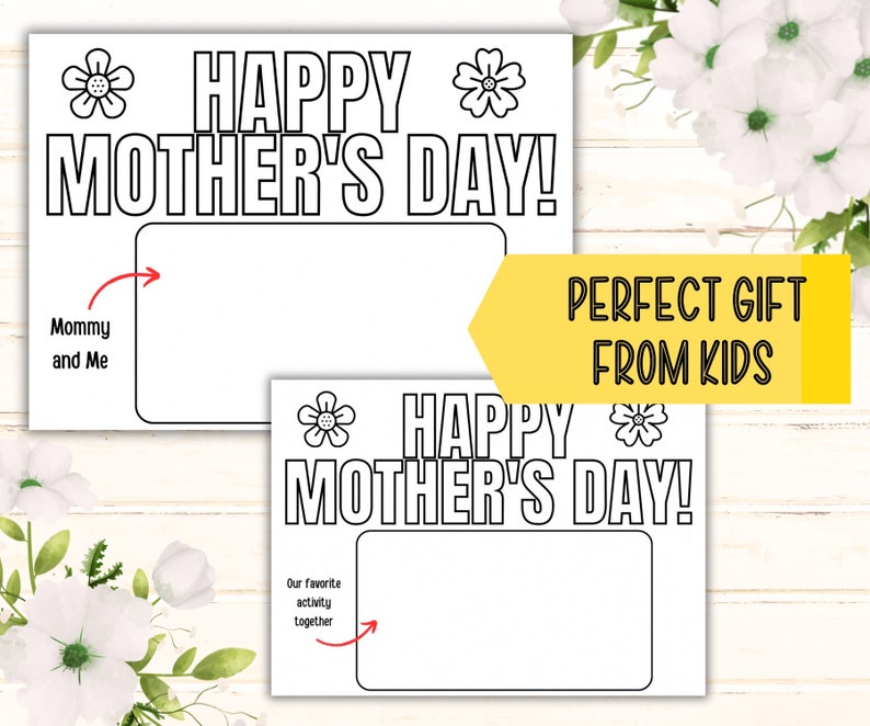 Mothers Day Coloring Activity | Printable Coloring Sheets | Kids ...