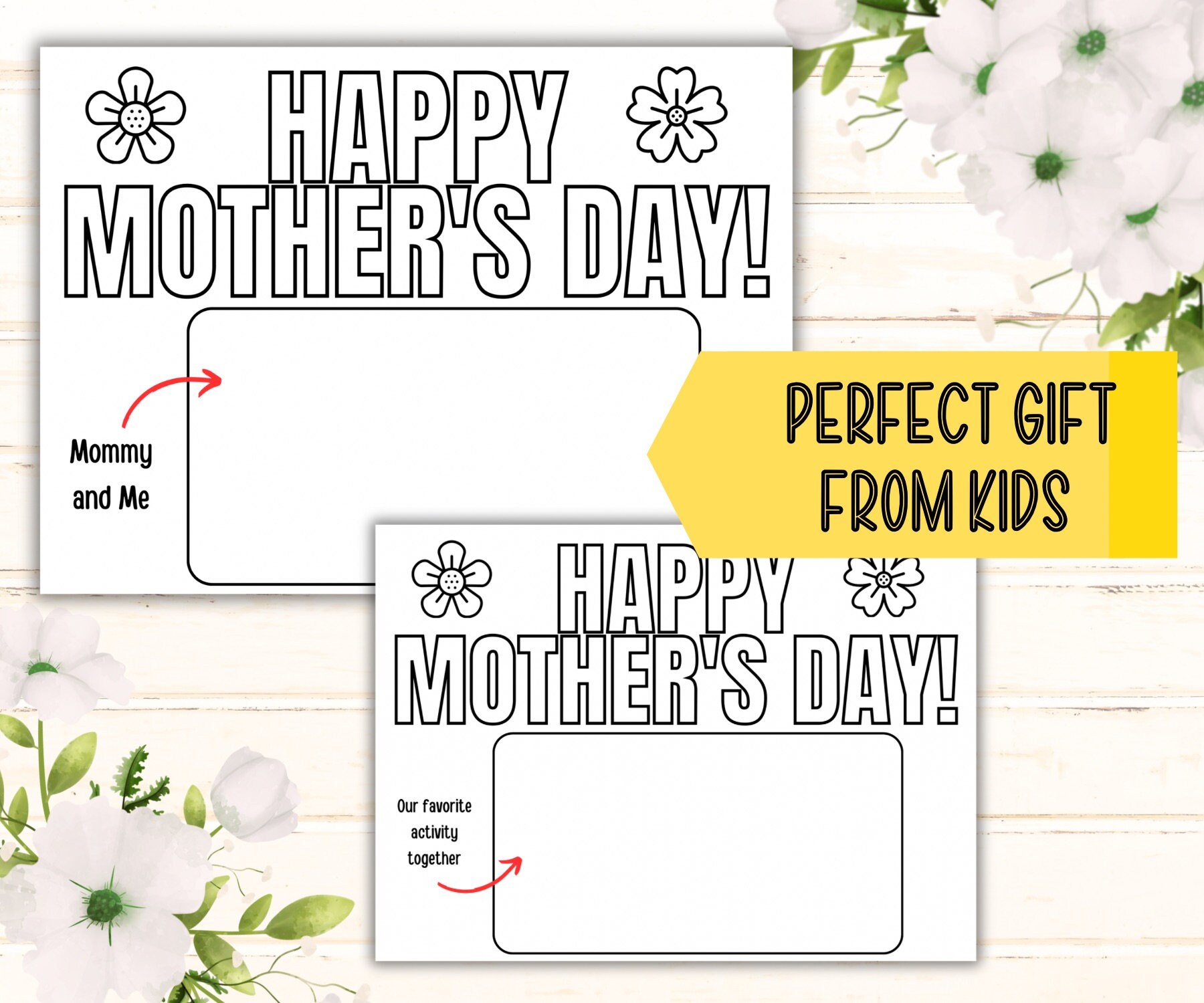Mothers Day Coloring Activity | Printable Coloring Sheets | Kids ...