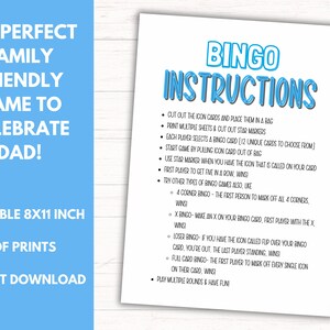Fathers Day Bingo Bundle Printable | Unique Bingo Cards | Dad ...