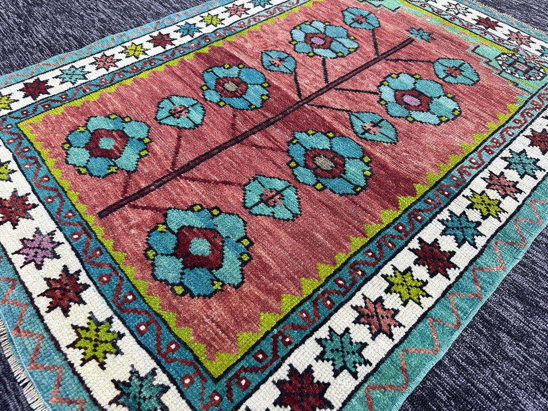 3x4 Rug, Pale Small Rug, Anatolian Rug, Vintage Small Rug, Turkish Rug ...