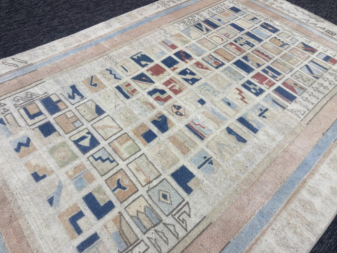 4x7 Rug Natural Area Rug Bedroom Rug Handmade Rug Wool - Etsy