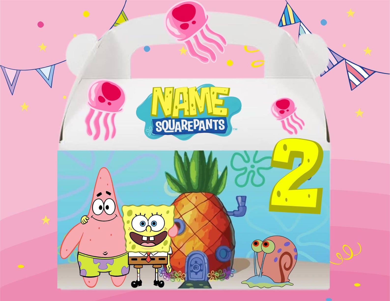 Sponge Themed Party Favor Boxes Set of 10 - Etsy