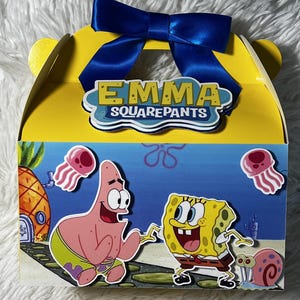 Sponge Themed Party Favor Boxes Set of 10 - Etsy