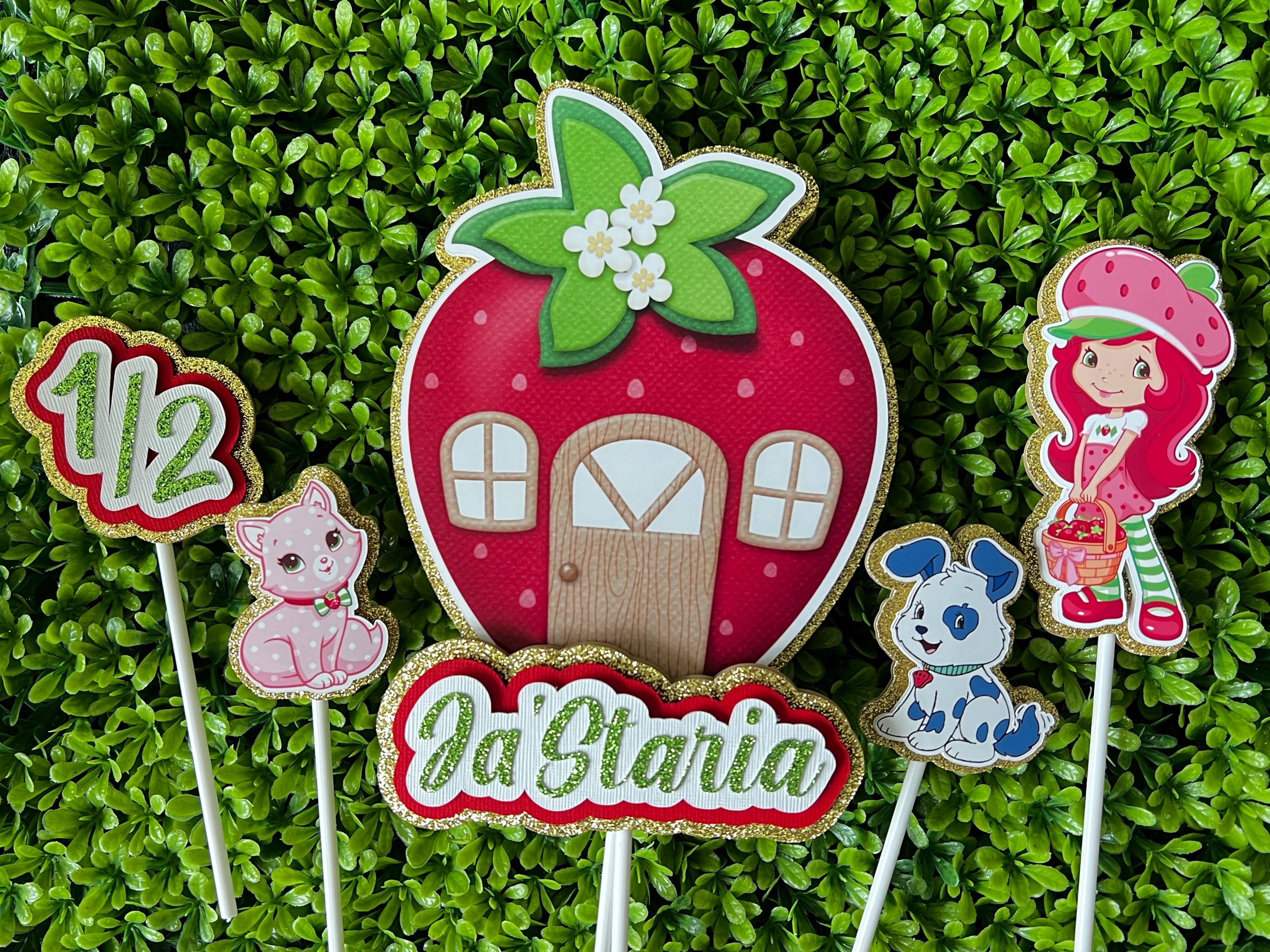 Strawberry Shortcake Cake Topper - Etsy