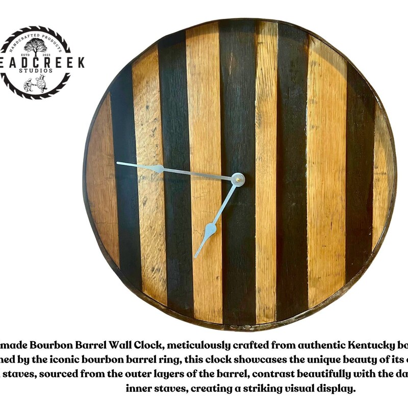 Whisky Barrel Clock - Etsy