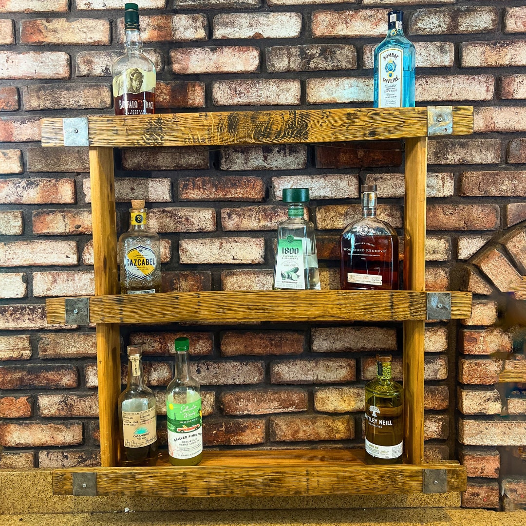 Handcrafted Whiskey Shelving Unit - Etsy