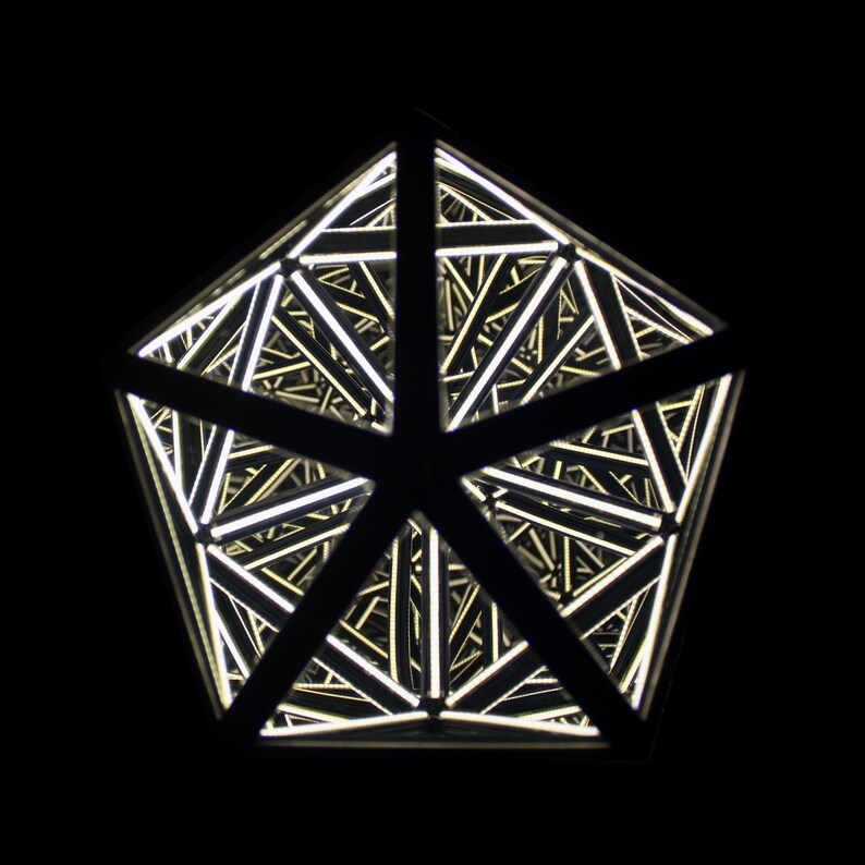 Icosahedron Infinity Mirror, Dodecahedron Infinity Mirror, Infinity ...