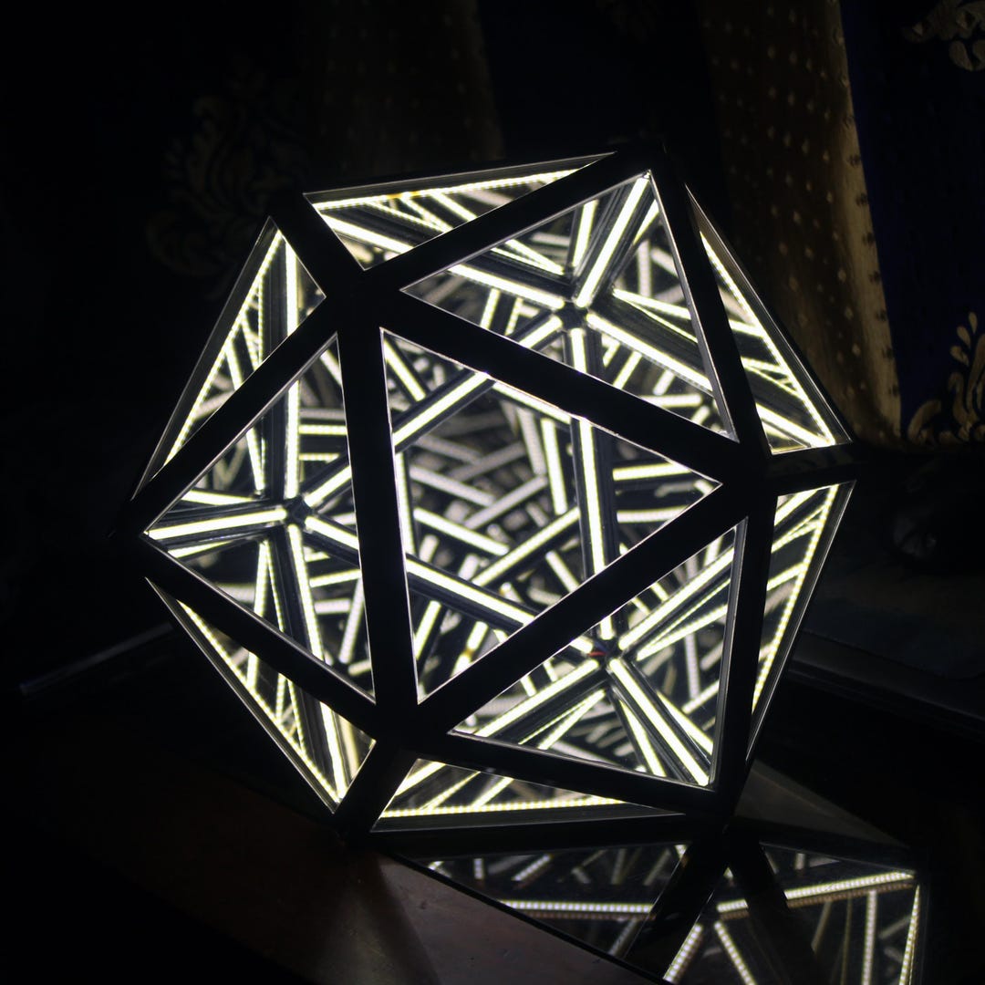Icosahedron Infinity Mirror, Dodecahedron Infinity Mirror, Infinity ...