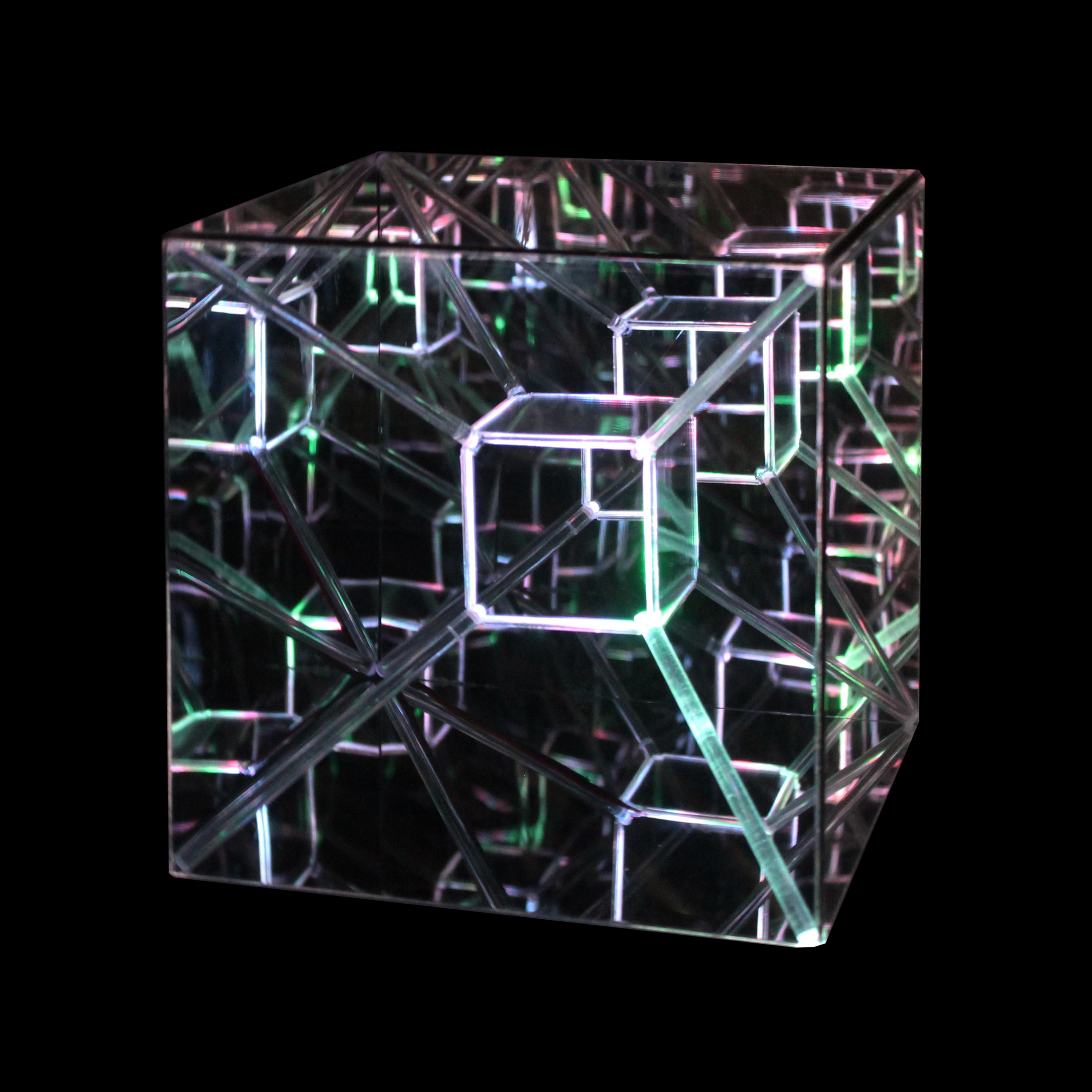 Moving Tesseract Sculpture