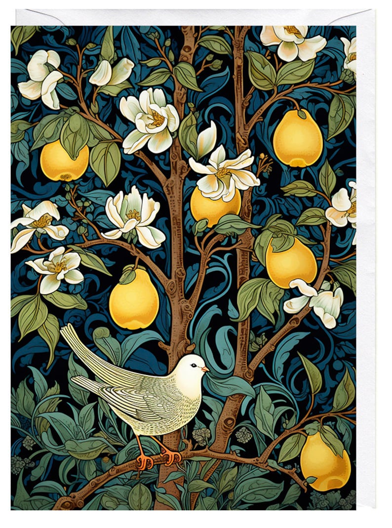 A Partridge in a Pear Tree. Christmas / Season's Greeting - Etsy