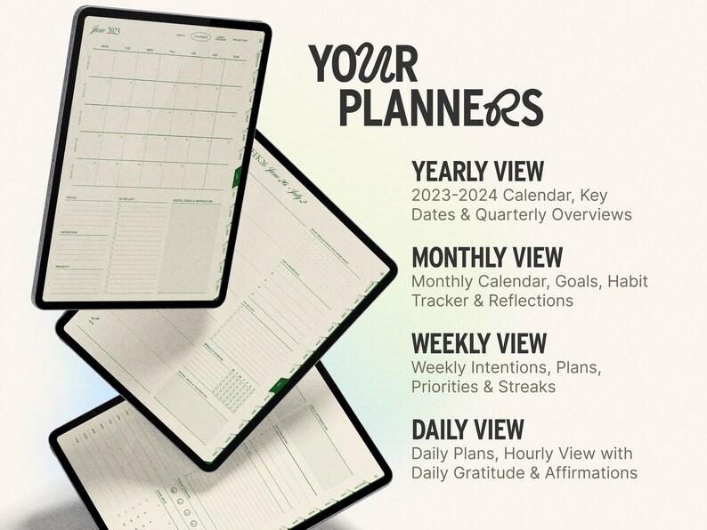Digital Planner 2023 2024 Planner Goodnotes Planner Daily - Etsy
