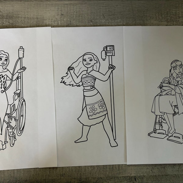 Kids Coloring Pages Disability - Etsy